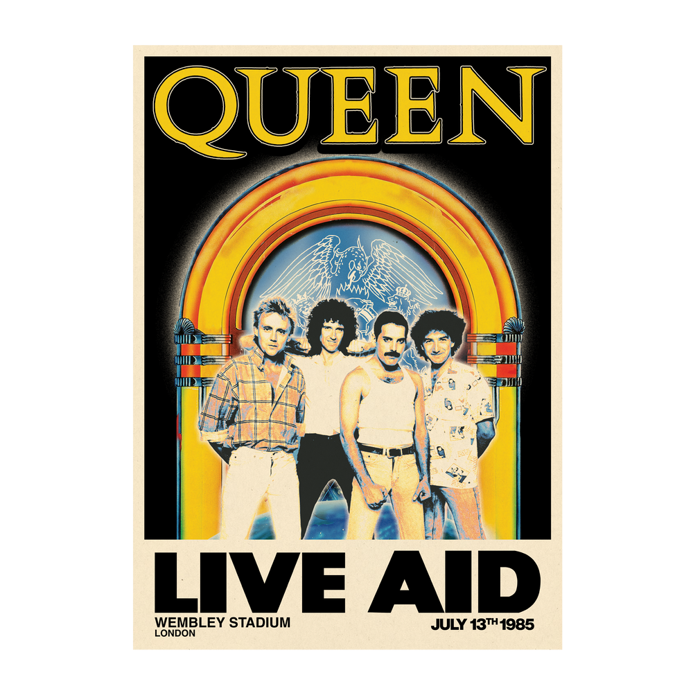 Queen at Live Aid | A2 Poster