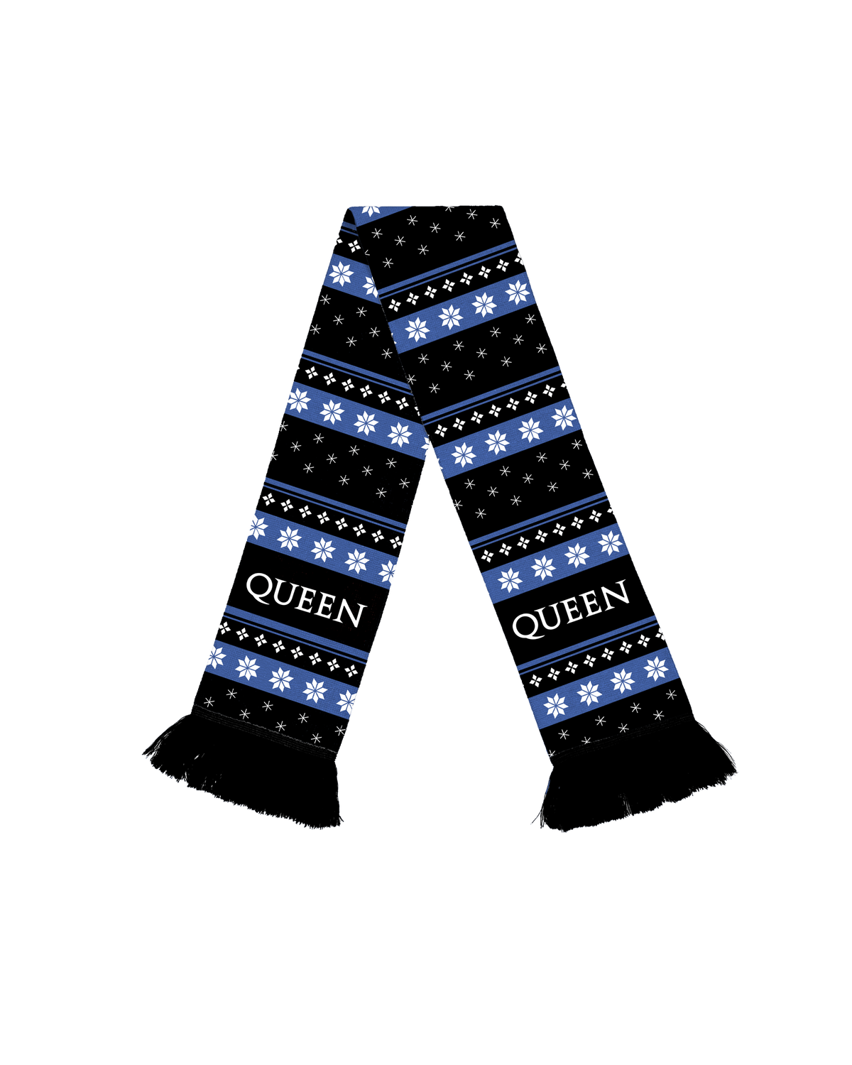 Queen Blue Christmas Scarf